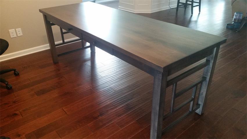 Custom Contemporary Writing Desk | Amish Office Furniture