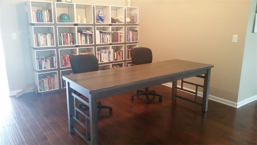 Custom Contemporary Writing Desk | Amish Office Furniture