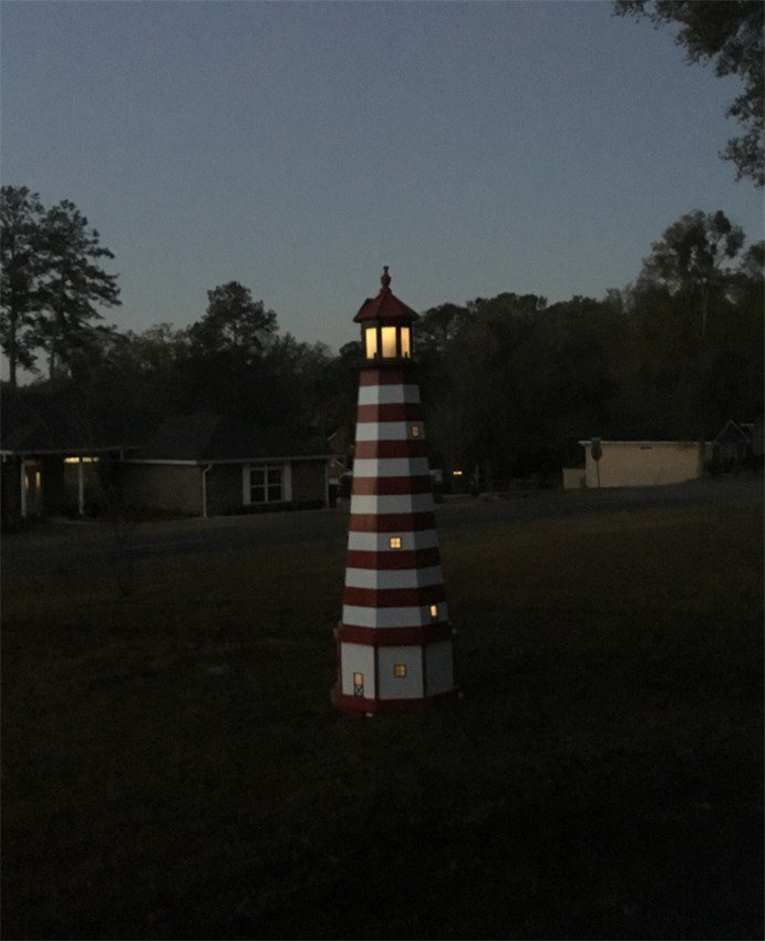 West Quoddy Hybrid Garden Lighthouse with Base by Dutchcrafters Amish
