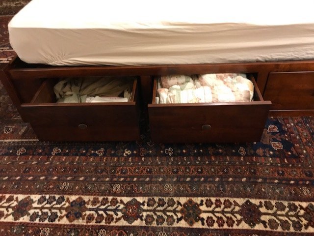 Solid Wood Platform Storage Bed | DutchCrafters Amish Bedroom
