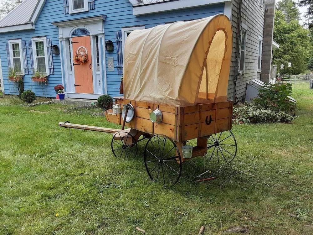 Amish Metal Buggy Wheels | Authentic Rustic Decor