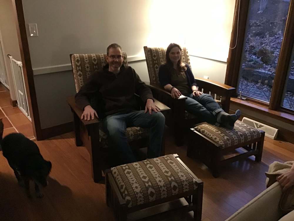 Mission Morris Reclining Chair | Amish Made Adjustable Peg Recliner
