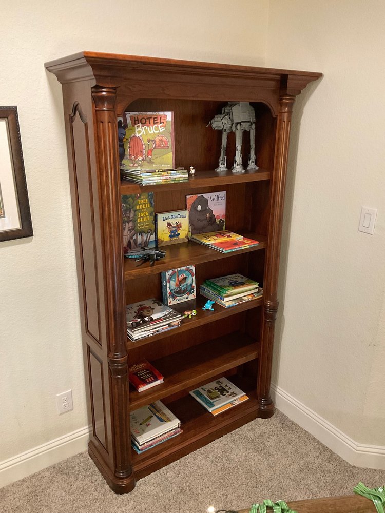 Amish-Crafted Bookcase with Crown Moulding | DutchCrafters
