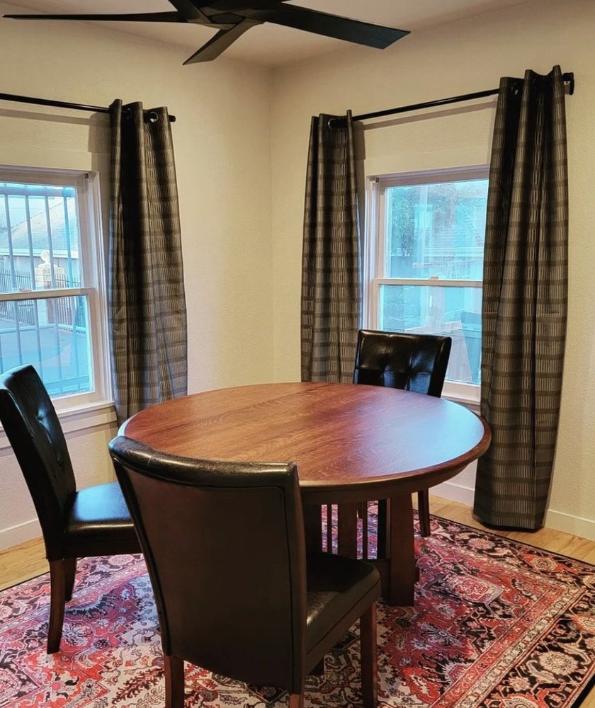 Amish Handcrafted Solid Wood Round Dining Table | Mission Style