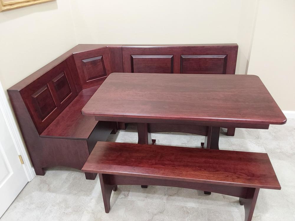 Custom Corner Breakfast Nook from DutchCrafters Amish Furniture