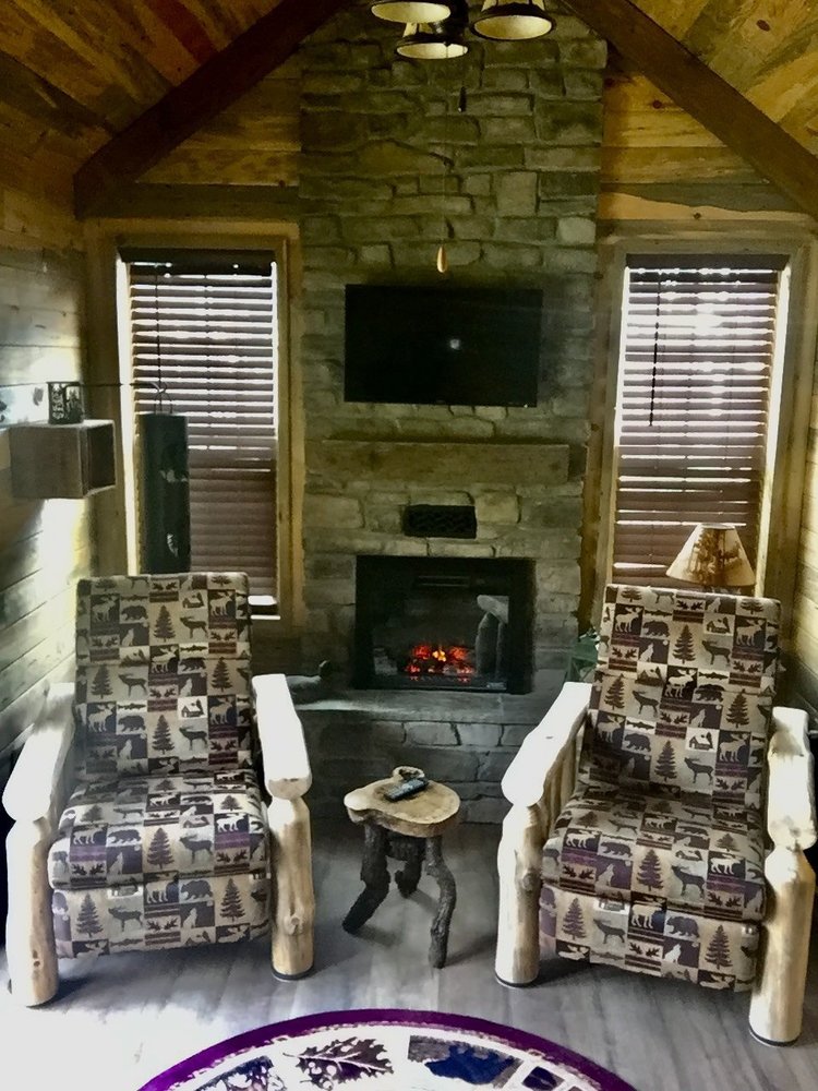 Amish Rustic Log Recliner Chair | Handcrafted Living Room Furniture