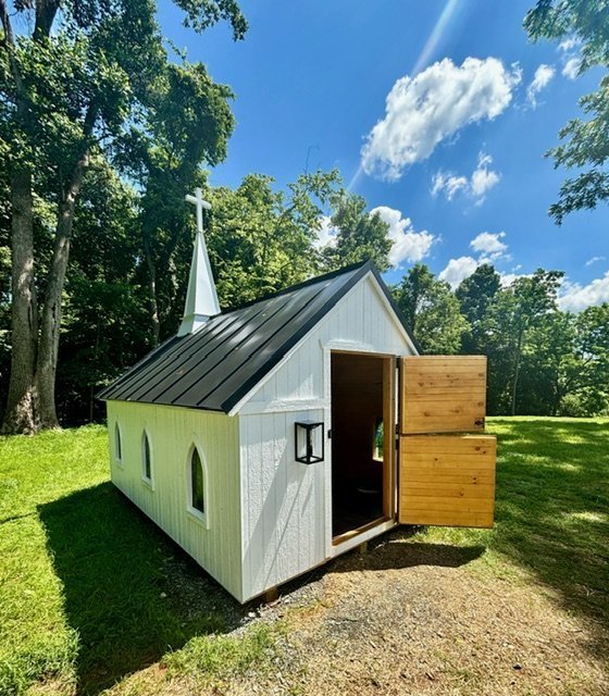 DIY Little Cottage Chapel Playhouse Kit from DutchCrafters Amish