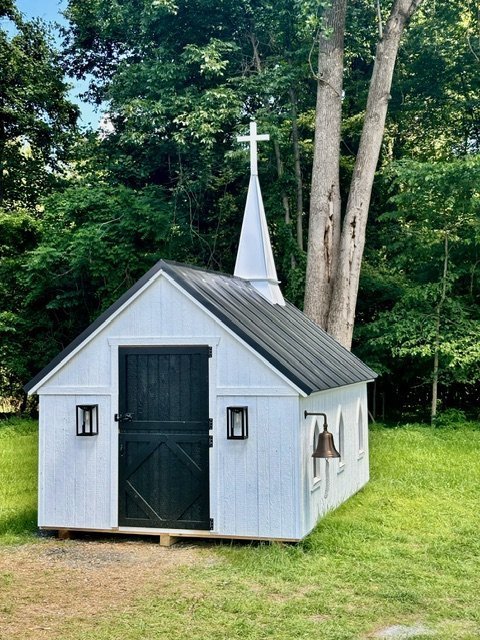 DIY Little Cottage Chapel Playhouse Kit from DutchCrafters Amish