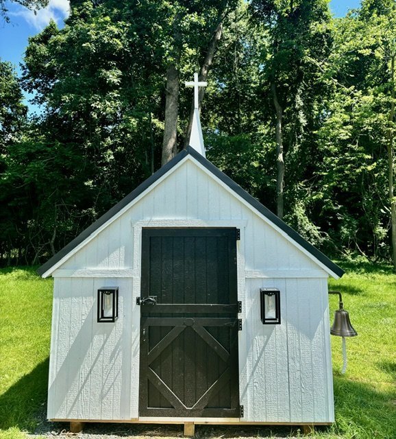 DIY Little Cottage Chapel Playhouse Kit from DutchCrafters Amish