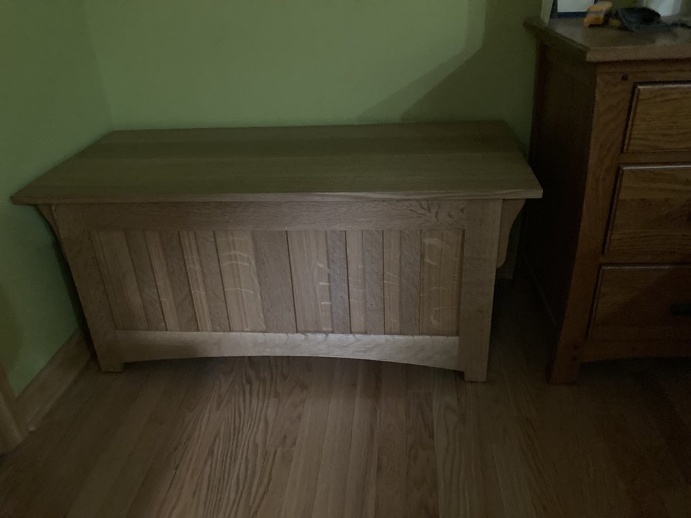 Amish Rustic Walnut Hope Chest from DutchCrafters Amish Furniture