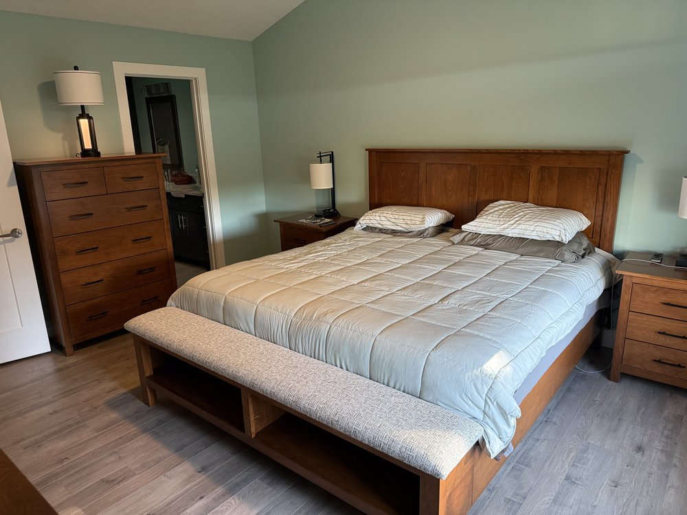 Solid Wood Panel Bed Frame With Platform Option | DutchCrafters