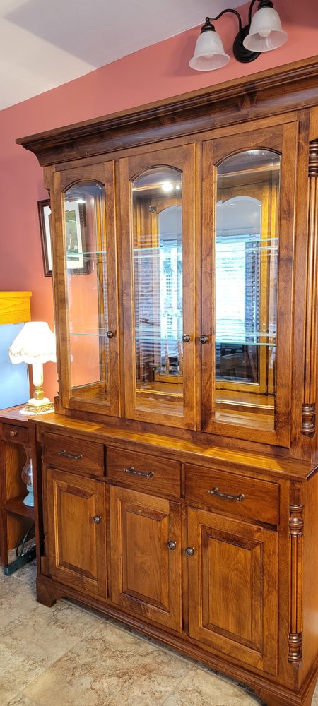Oak Pie Safe Cabinet from DutchCrafters Amish Furniture