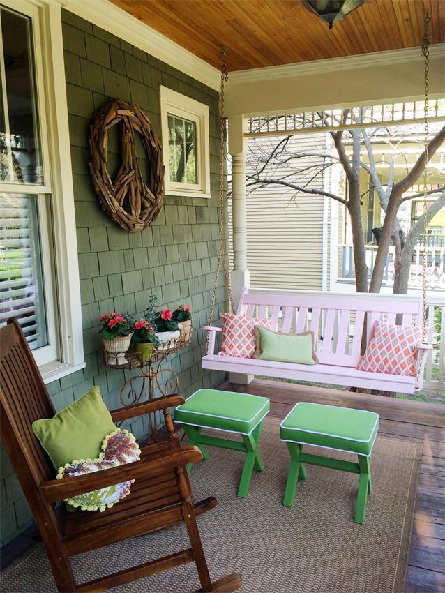 Pine Traditional English Porch Swing from DutchCrafters Amish