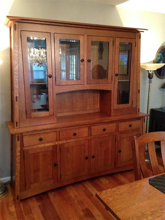 Mission 4-Door Hutch from DutchCrafters Amish Furniture Store