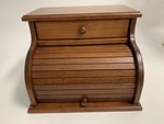 Solid Wood Bread Box with Drawer from DutchCrafters Amish Furniture