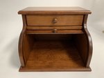 Solid Wood Bread Box with Drawer from DutchCrafters Amish Furniture
