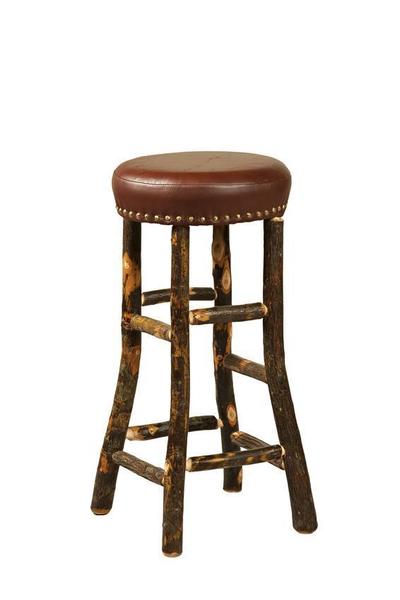 Rustic Hickory Counter and Bar Stool from DutchCrafters Amish