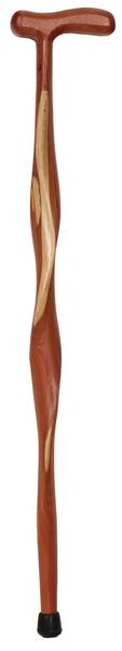 Twisted Hardwood Walking Cane with Handle from DutchCrafters Amish