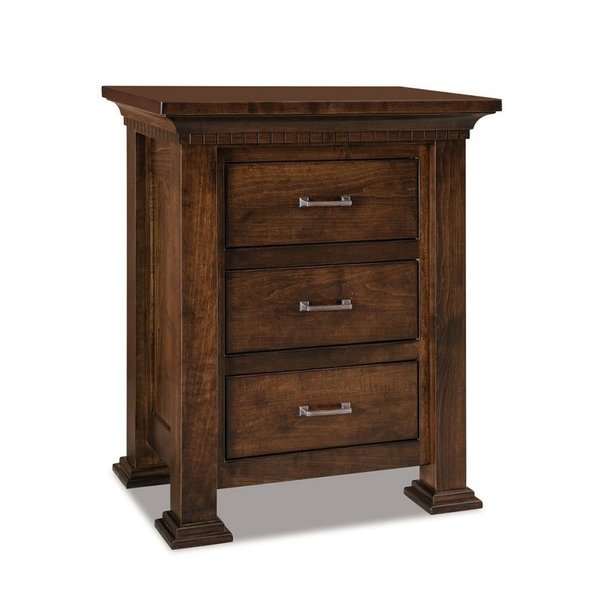 DavidThree Drawer Nightstand from DutchCrafters Amish Furniture