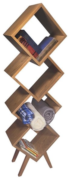 Geometric Shelving Unit Bookcase from DutchCrafters Amish Furniture