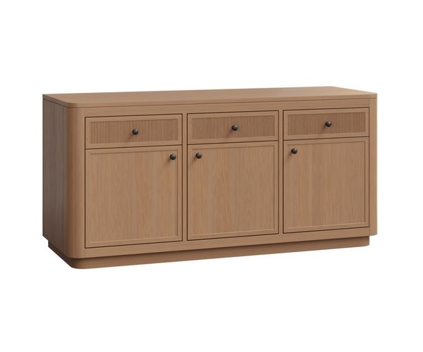 Harlow Modern 3-Door Server from DutchCrafters Amish Furniture
