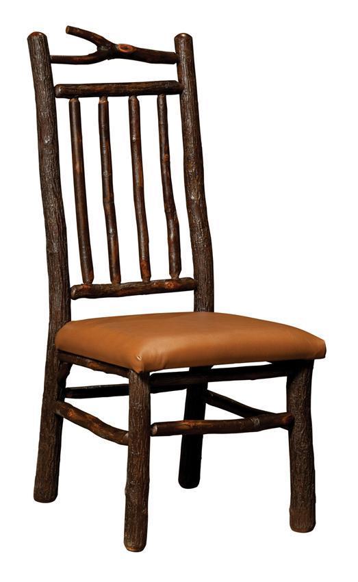 Custom Rustic Hickory Branch Dining Chair | DutchCrafters