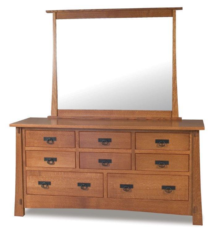 Amish Rockefeller Mission Dresser with Eight Drawers from
