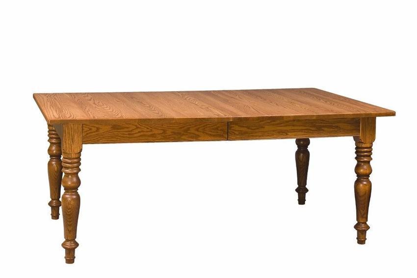 Meredith Custom Leg Dining Table from DutchCrafters Amish Furniture