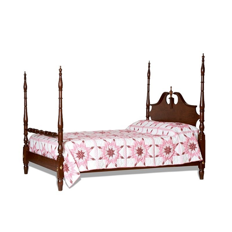Pediment Poster Bed from DutchCrafters Amish Furniture