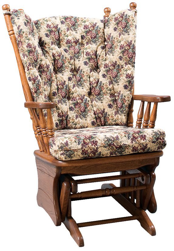 High Back Upholstered Glider from DutchCrafters Amish Furniture