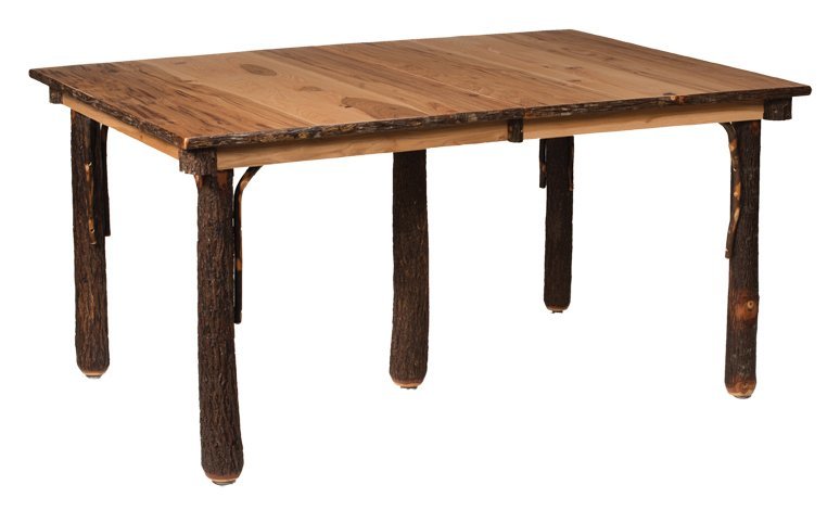 Rustic Hickory Twig Leg Dining Table – Amish Made Custom Furniture