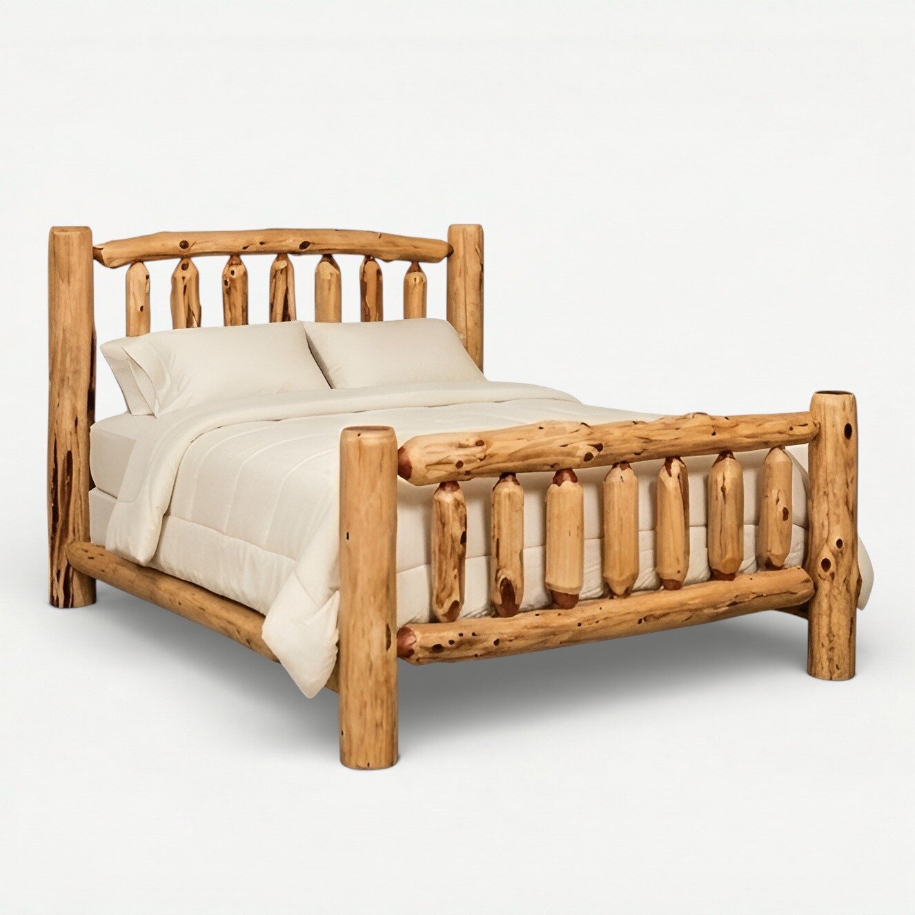 Authentic Log Cabin Style Beds | Amish-Made | DutchCrafters