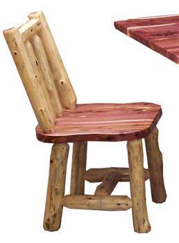 Rustic Style Cedar Log Dining Chair from DutchCrafters Amish Furniture