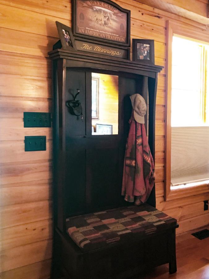 Hall Trees Made From Old Doors