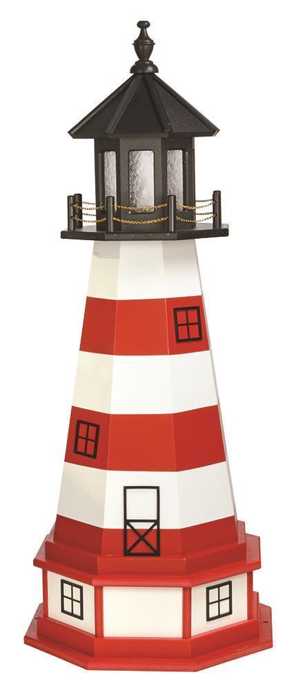 Assateague VA Hybrid Garden Lighthouse with Optional Base by