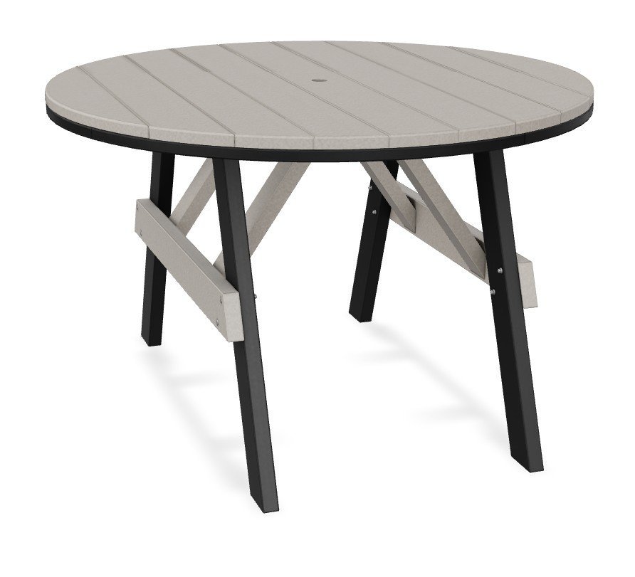 Poly 48" Round Garden Dining Table from DutchCrafters Amish Furniture