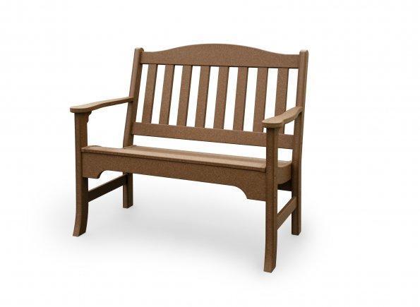 Trinity Poly Garden Bench from DutchCrafters Amish Furniture
