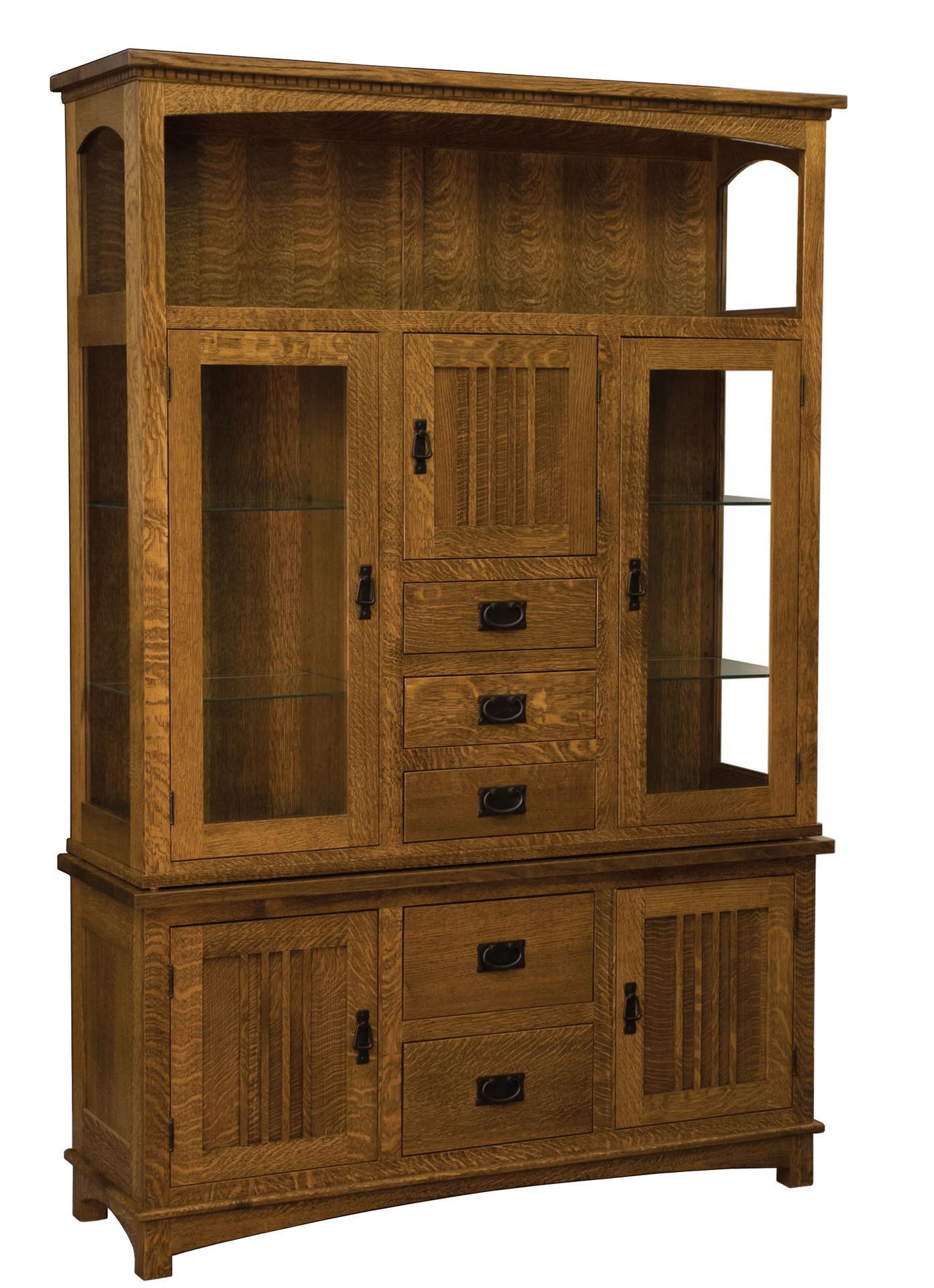Biddeford 54" Solid Wood Dining Hutch From DutchCrafters Amish