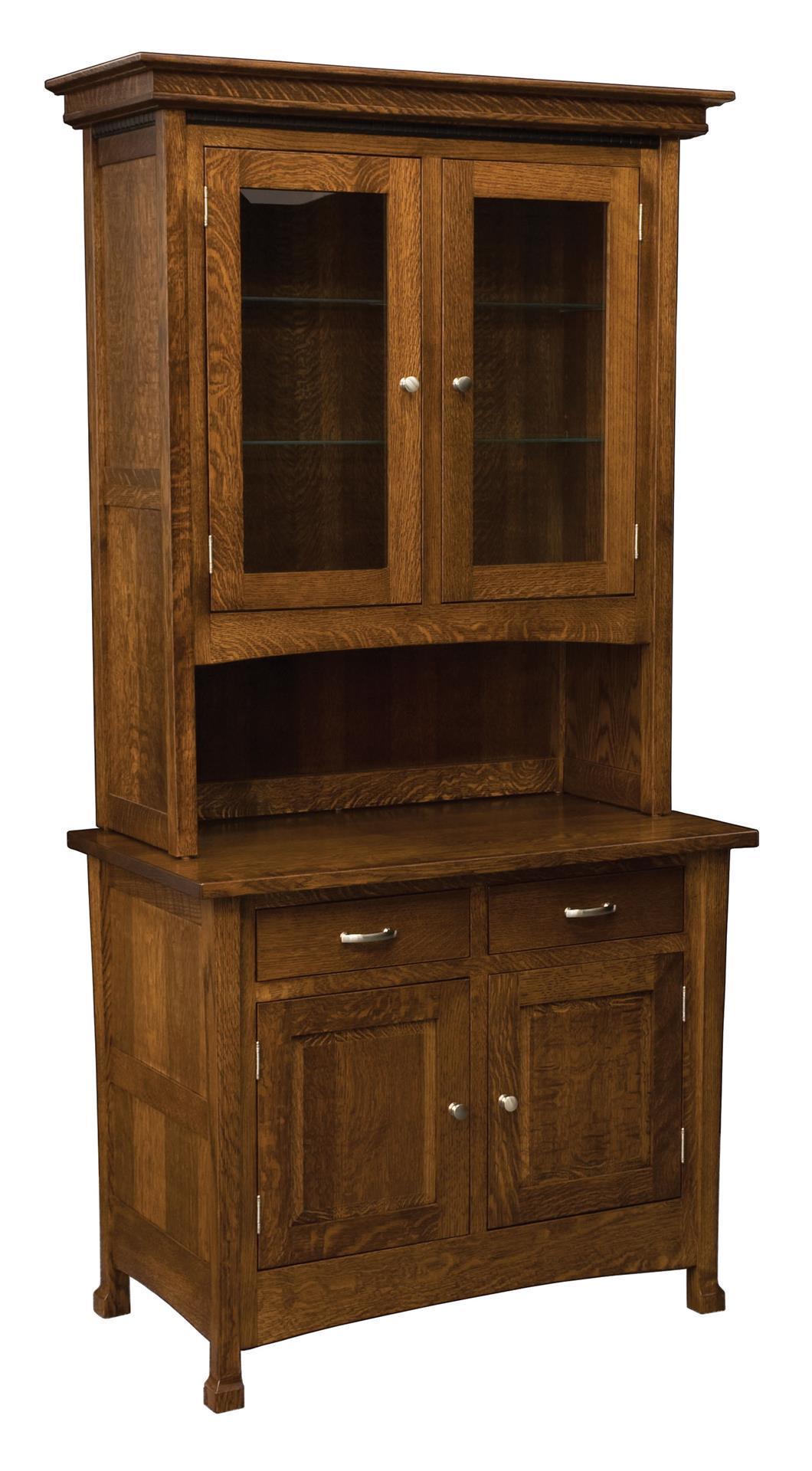 Baileyville 40" Solid Wood Dining Hutch From DutchCrafters Amish