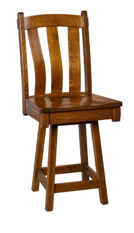 Mission Swivel Counter Stool from DutchCrafters Amish Furniture