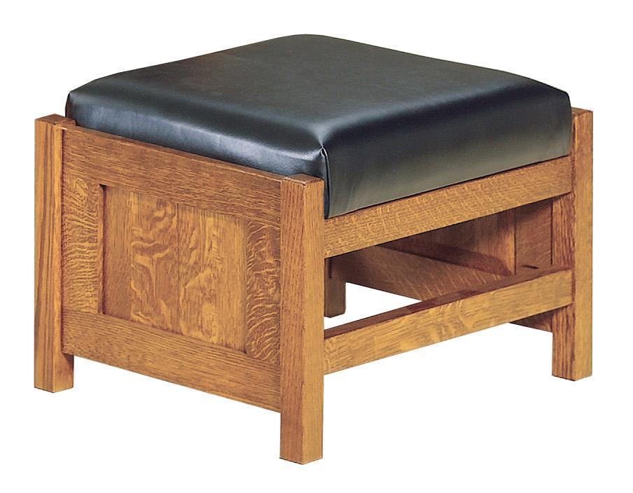 American Winthrop Panel Mission Morris Footstool from DutchCrafters