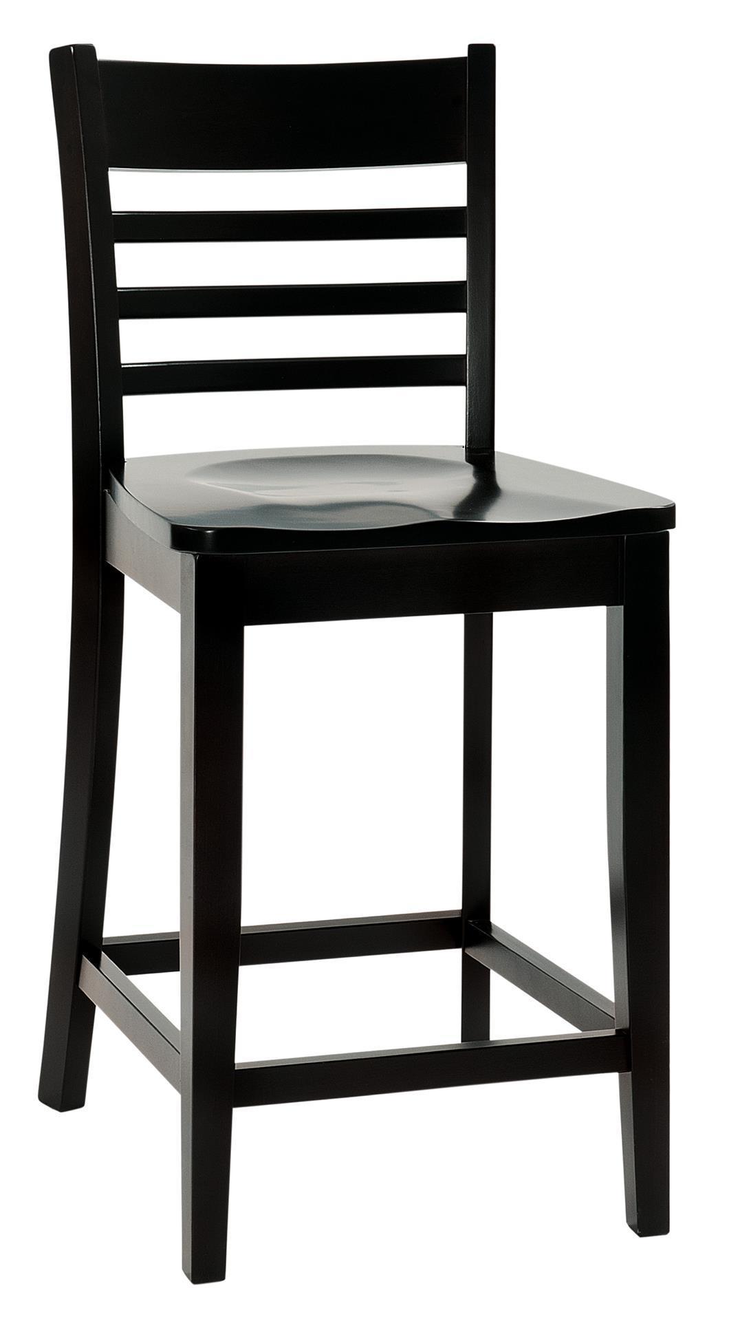 Amish Contemporary Bar & Counter Stool - Heirloom Quality