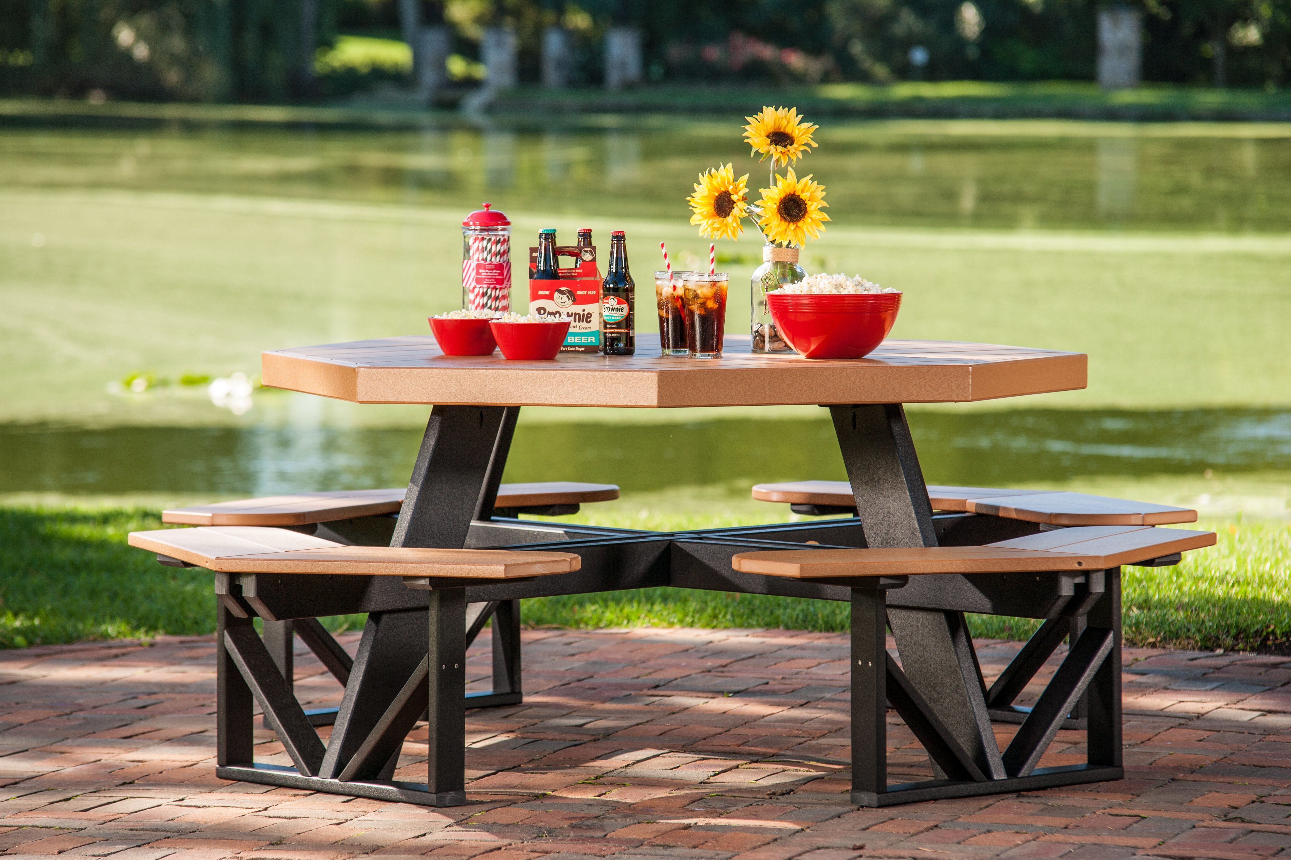 Amish Octagon Picnic Table Berlin Gardens Octagon Picnic Table