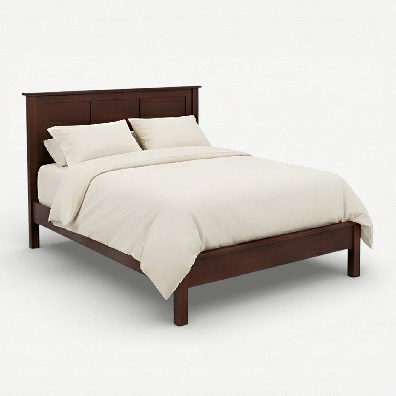 Amish Shaker Bed with 3-Panel Headboard | DutchCrafters