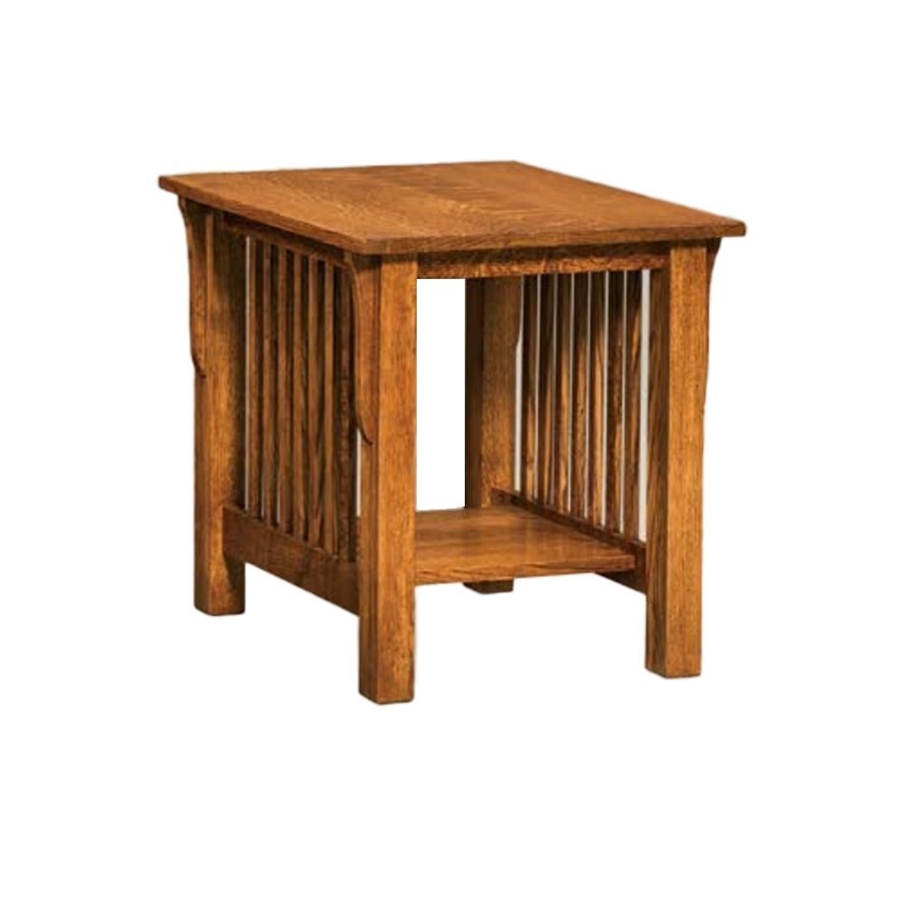 White Oak Wood Mission-Style End Table from DutchCrafters Amish
