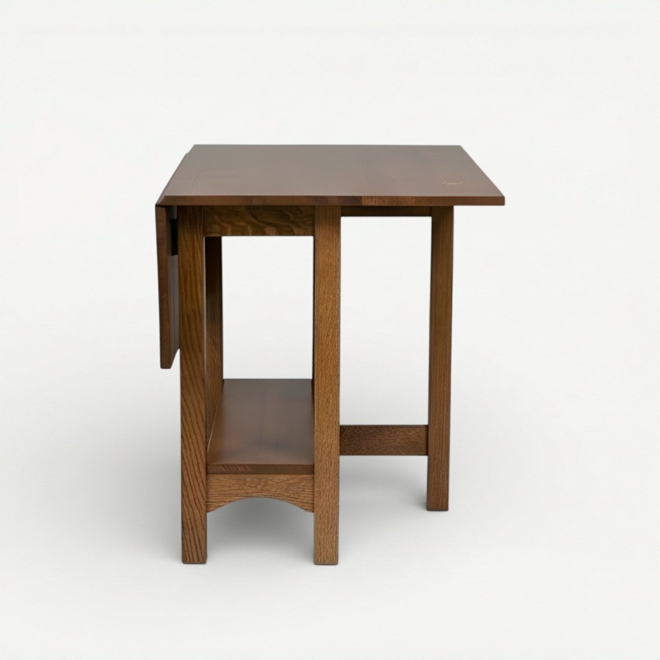 Folding Gateleg Dining Table | Solid Wood Craftsman Folding Table