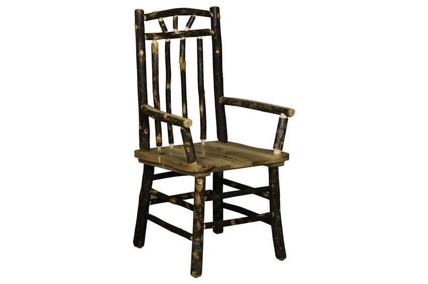 Rustic Hickory Log Armchair from DutchCrafters Amish Furniture