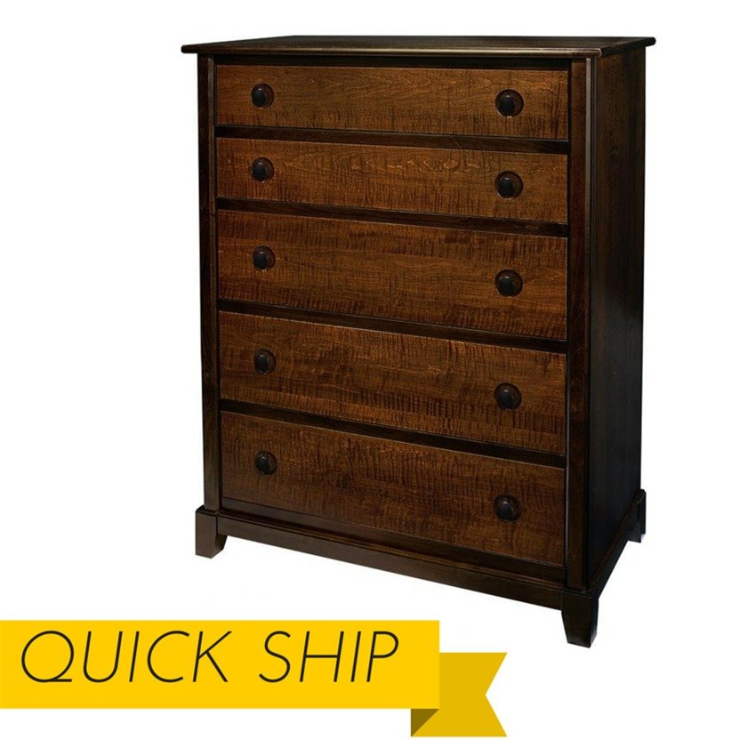 Chesapeaka Five Drawer Chest of Drawers - Quick Ship from