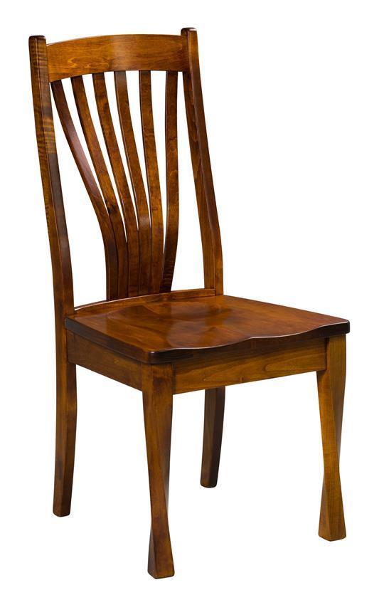 Hardwood Twisted Leg Dining Chair from DutchCrafters Furniture