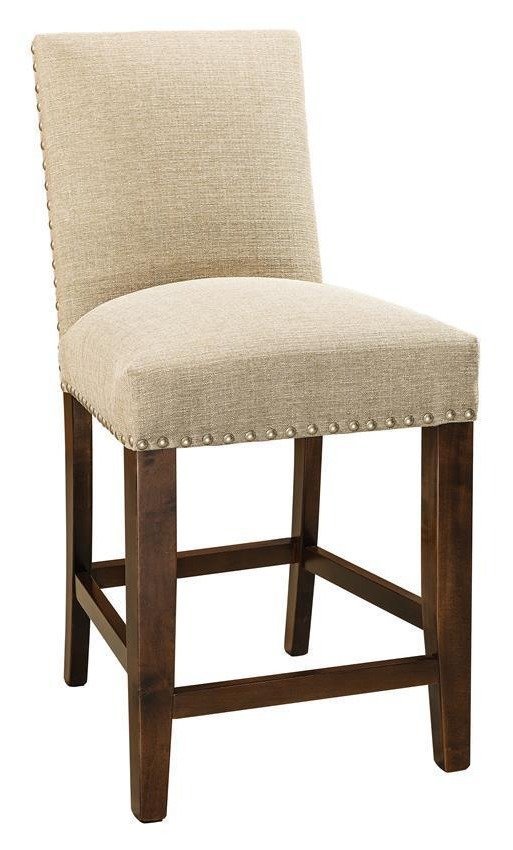 Amish Custom Upholstered Parsons Stools | Counter & Bar Height